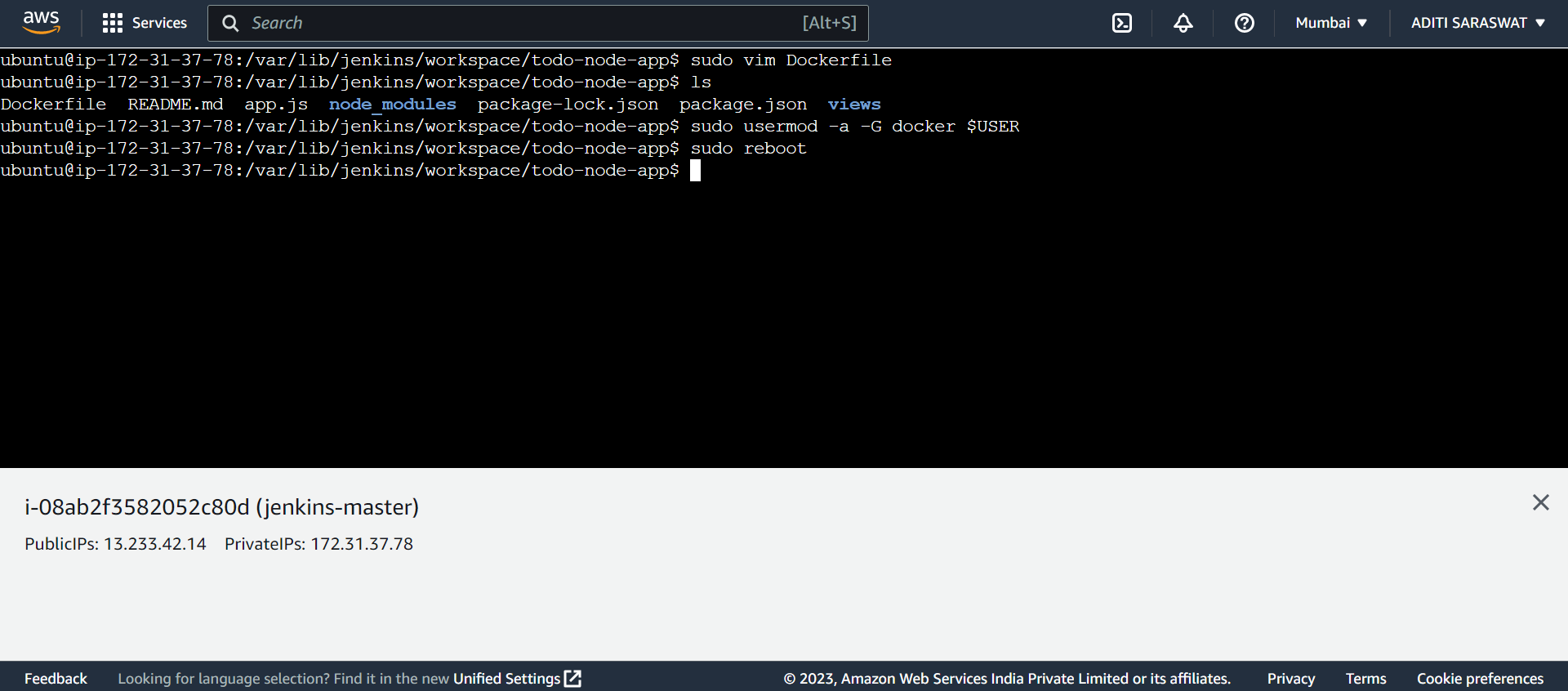 Github Itsaditisaraswataws Cicd Project Deployment Of End To End