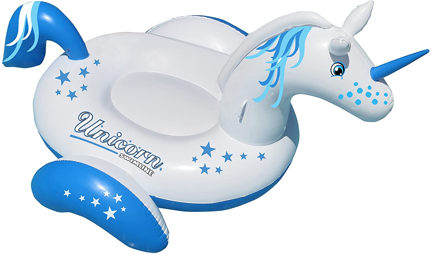 Swimline Giant Inflatable Unicorn Ride On Pool Floatn Techmatic