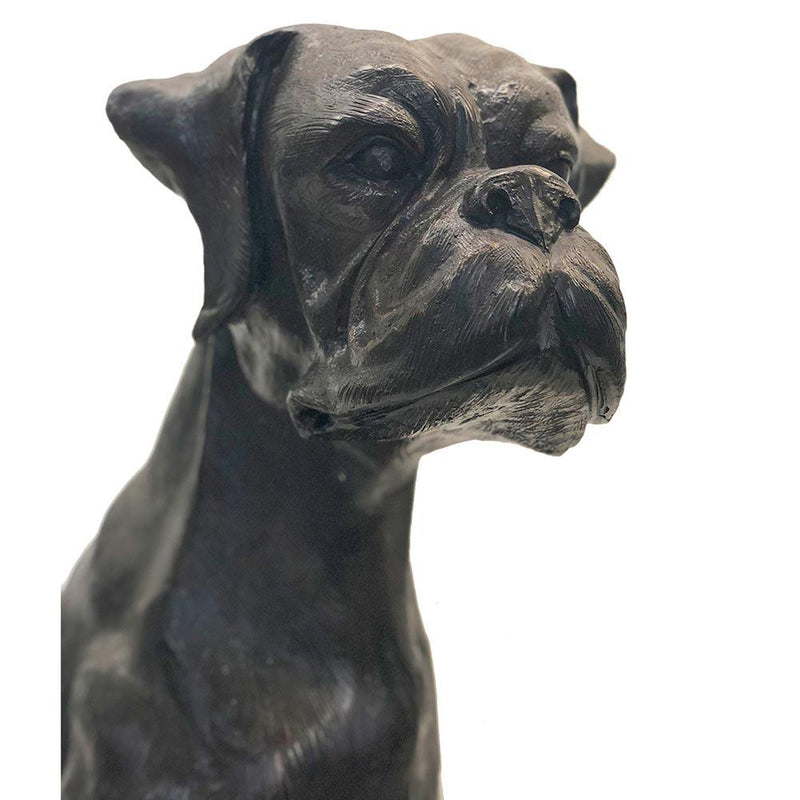 Bronze Boxer Dog Sculpture Randolph Rose Collection
