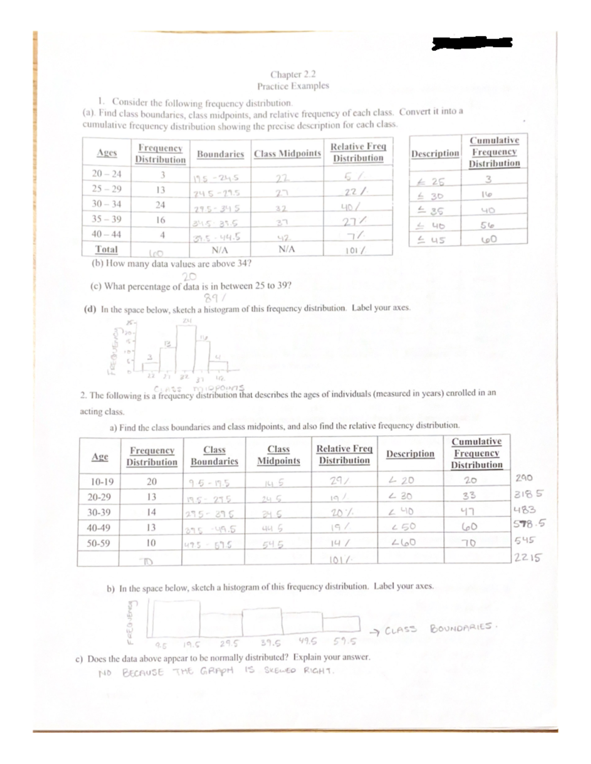 A Find Class Boundaries Class Midpoints And Relative Frequency