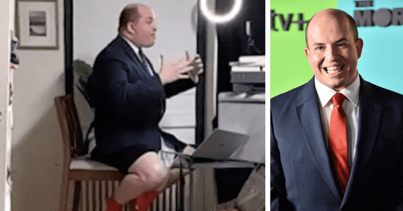 Brian Stelter Shows Himself Pantless On Cnn To ‘humanize News Gets