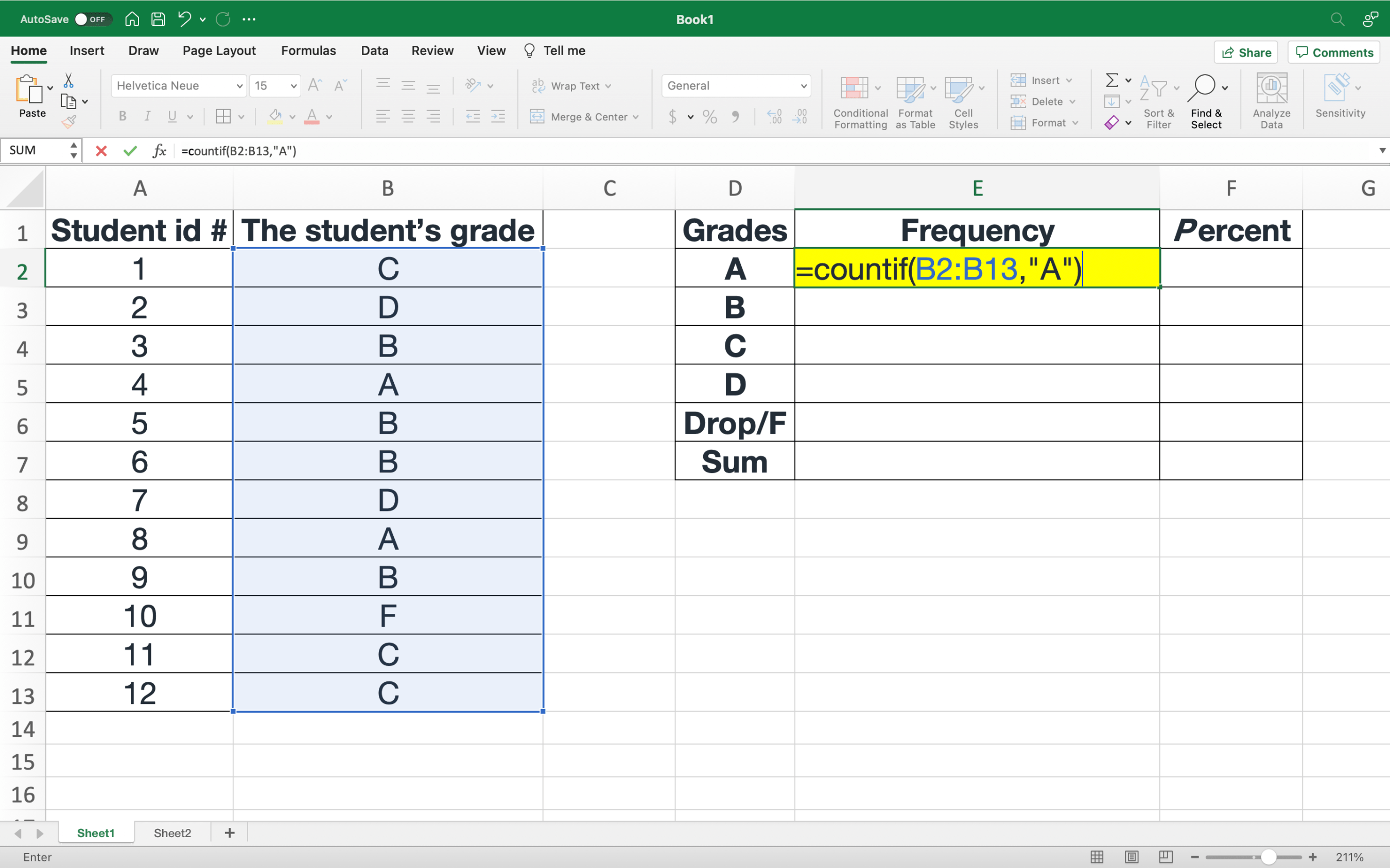 3 Excel Methods For Creating A Frequency Table Statistics Hero
