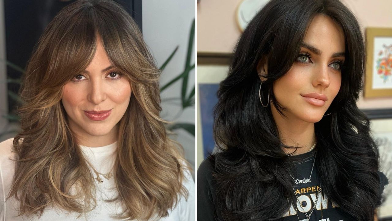 32 Effortlessly Glam Curtain Bangs With Layers To Try In 2025