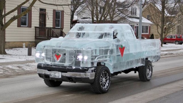 Truck Made Of Ice Makes It 25 Miles Metro News