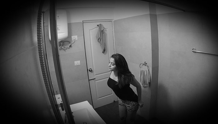 She Found A Hidden Camera In Her Bathroom Making Naughty Bathroom Mms