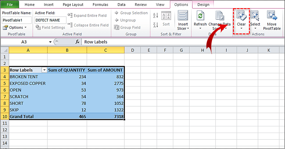 How To Delete A Pivot Table In Excel