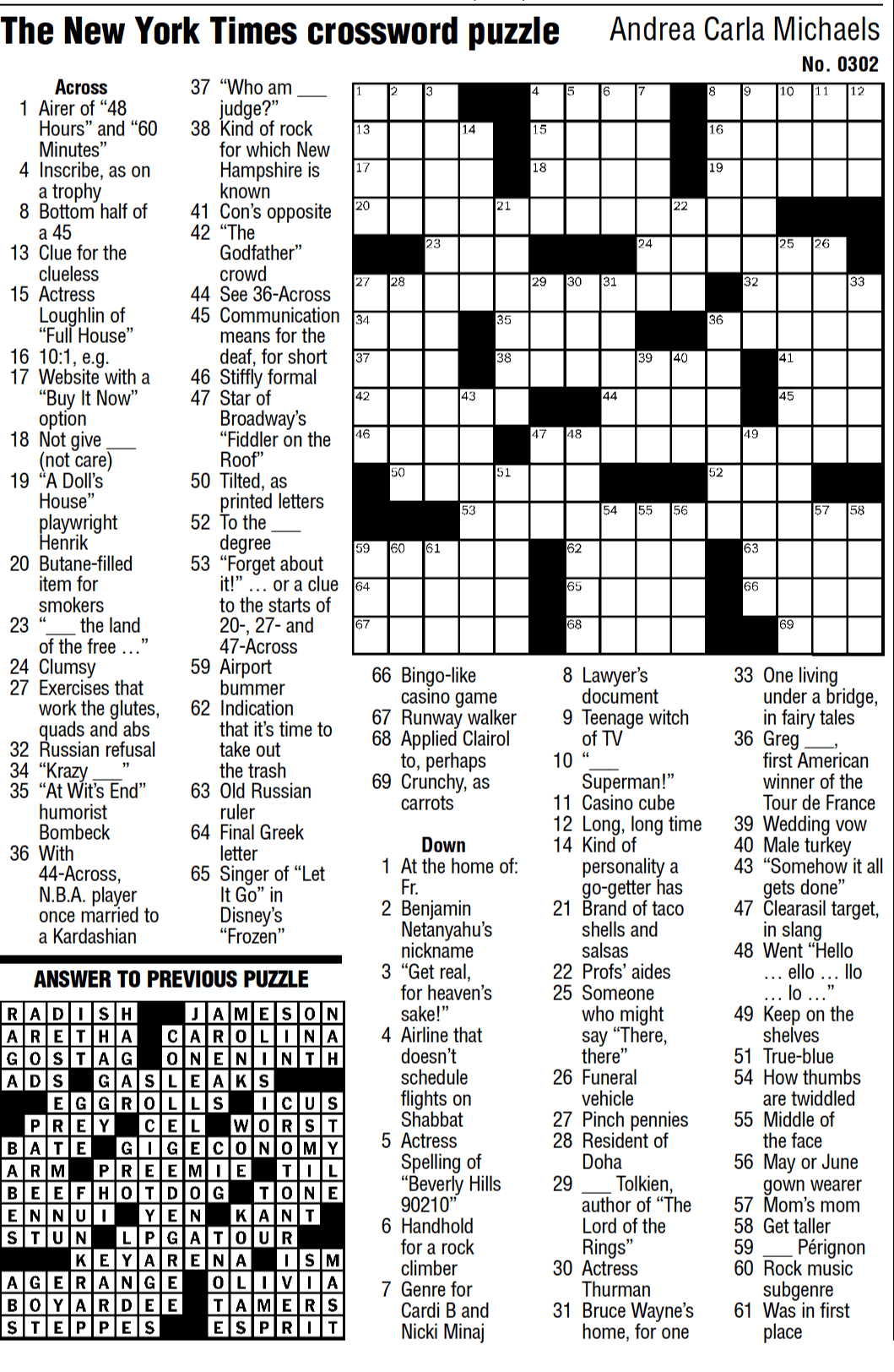 Free Printable New York Times Crossword Puzzles Web A Free Online